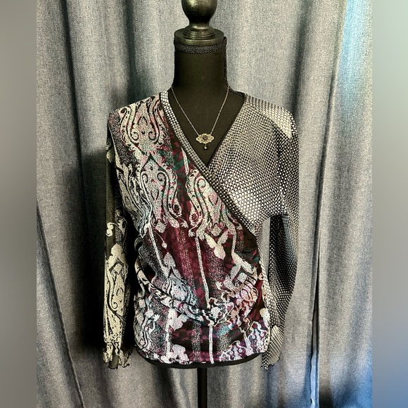 Anac | Tops | Vintage Y2k Anac Designed By Kimi Sheer Long Sleeve Top ...